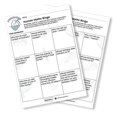 School Resource | Back to School Icebreakers Downloads | Mathletics